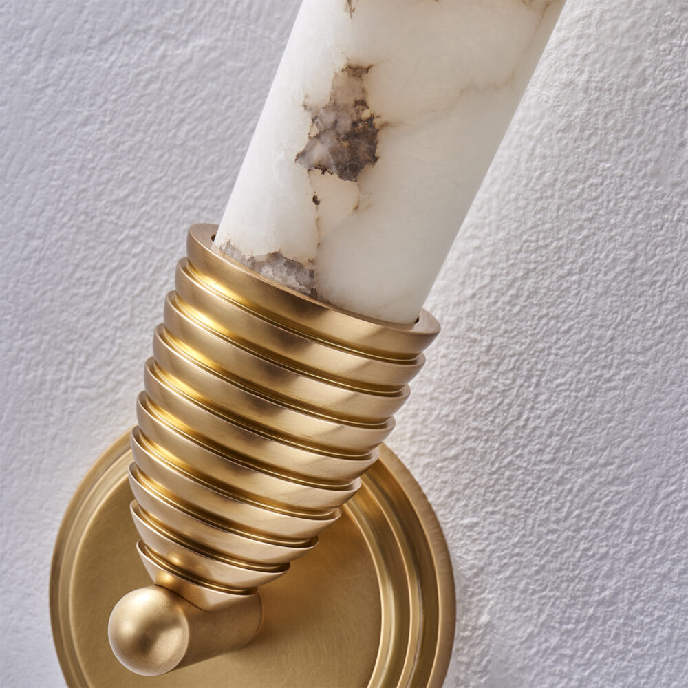Gypsum Alabaster Wall Sconce - Kalco Lighting
